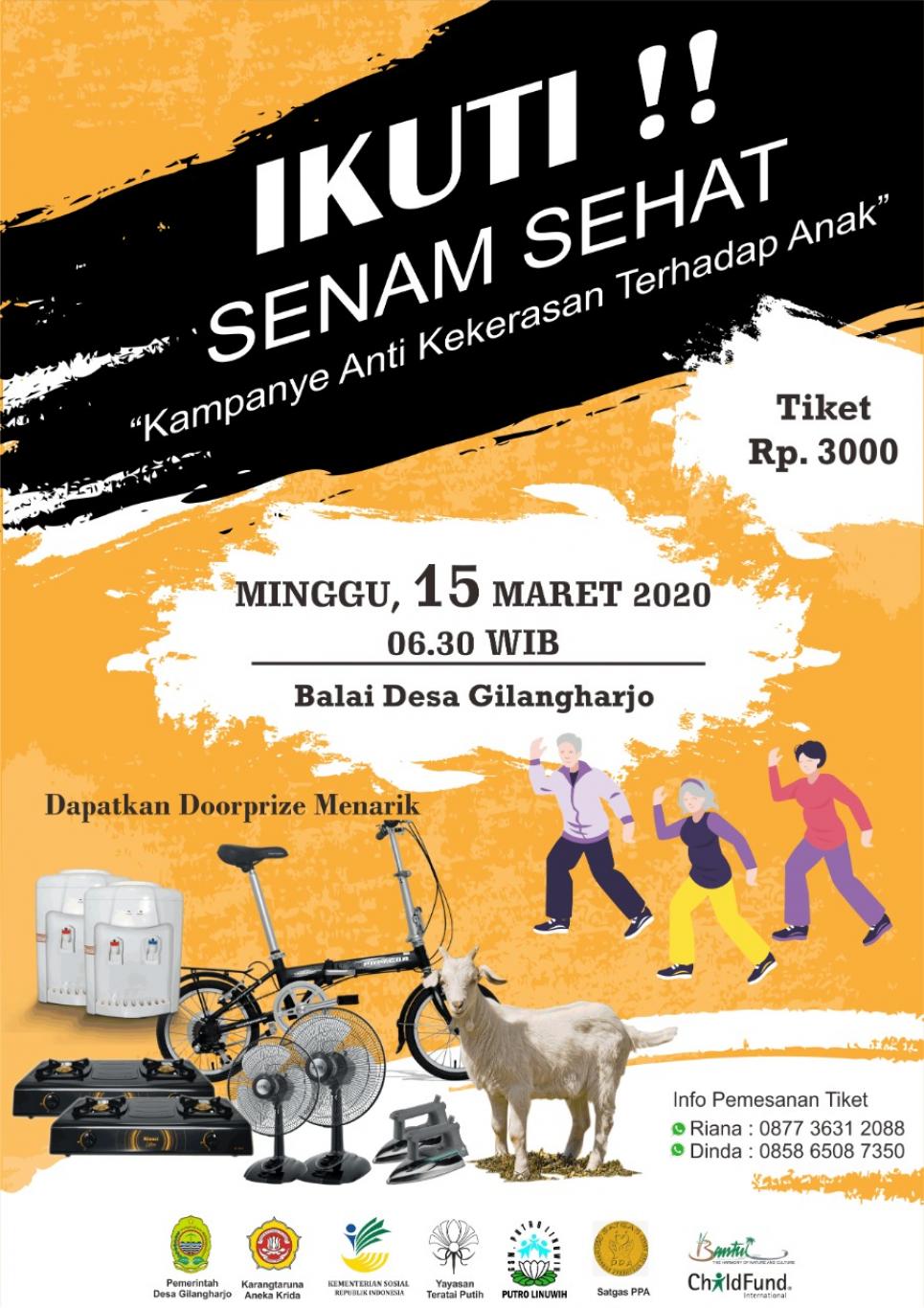 Salam Olah Raga,Salam Sehat Bahagia! - Website Kalurahan Gilangharjo